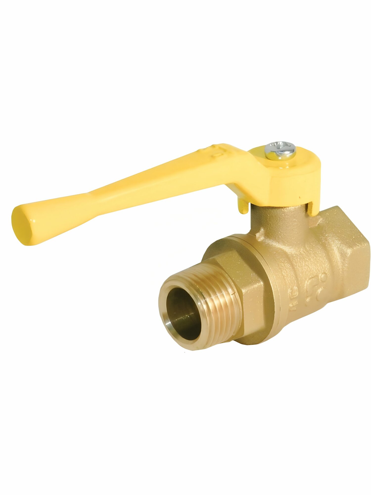 Кран для газа БАЗ 1/2 г-ш с ручкой, запорная арматура Россия