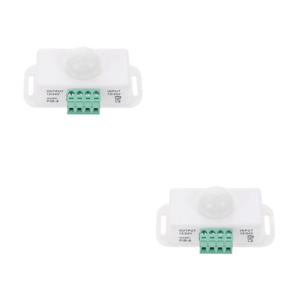 Набор из 2 белых контроллеров с инфракрасным датчиком движения для светодиодных лент