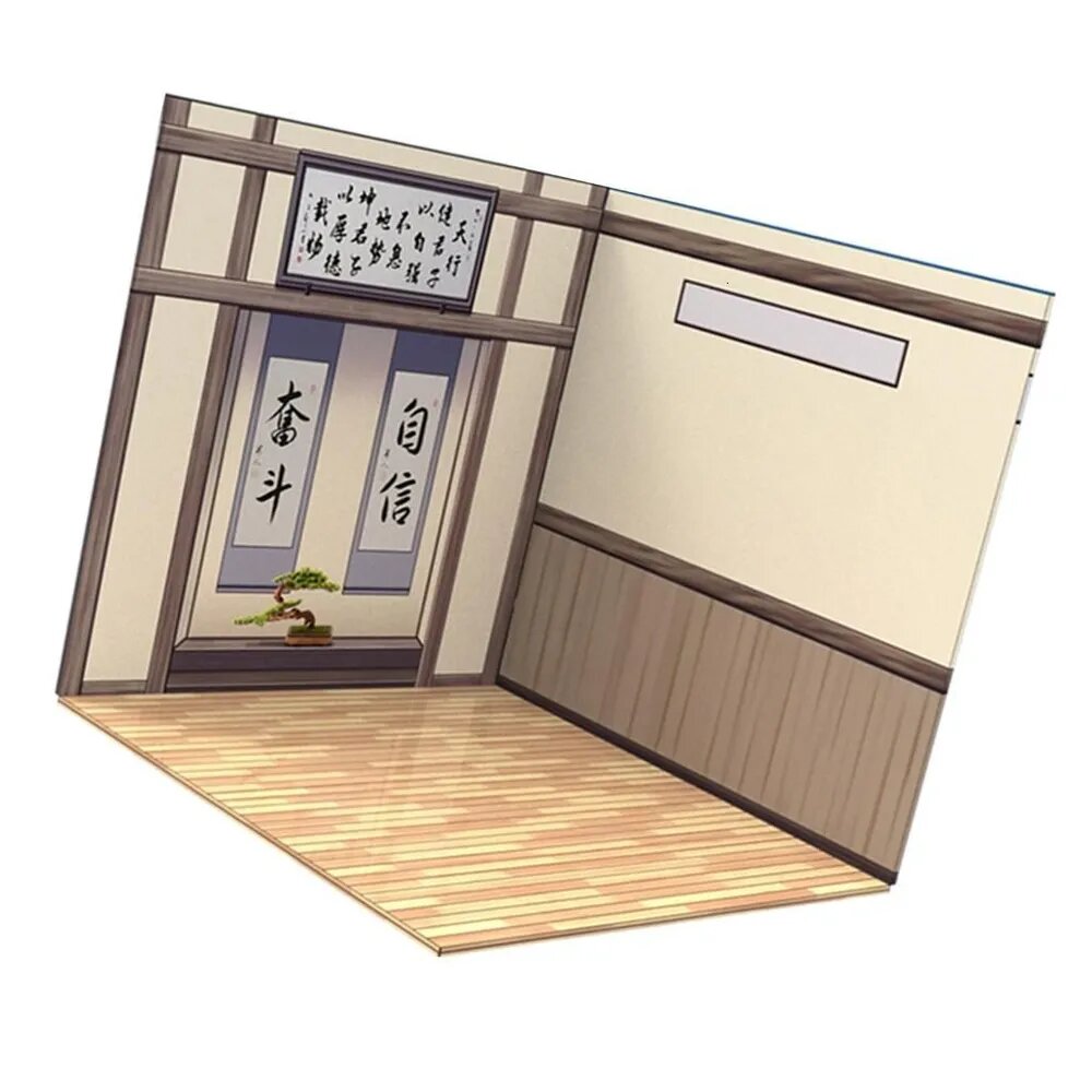 Современная японская пластиковая доска для презентации с фоновым фоном, - Зал Мечей