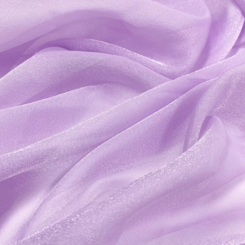 Светло-фиолетовая ткань для свадебных платьев, мягкий шелк - стиль Сунь, элегантная свадебная ткань