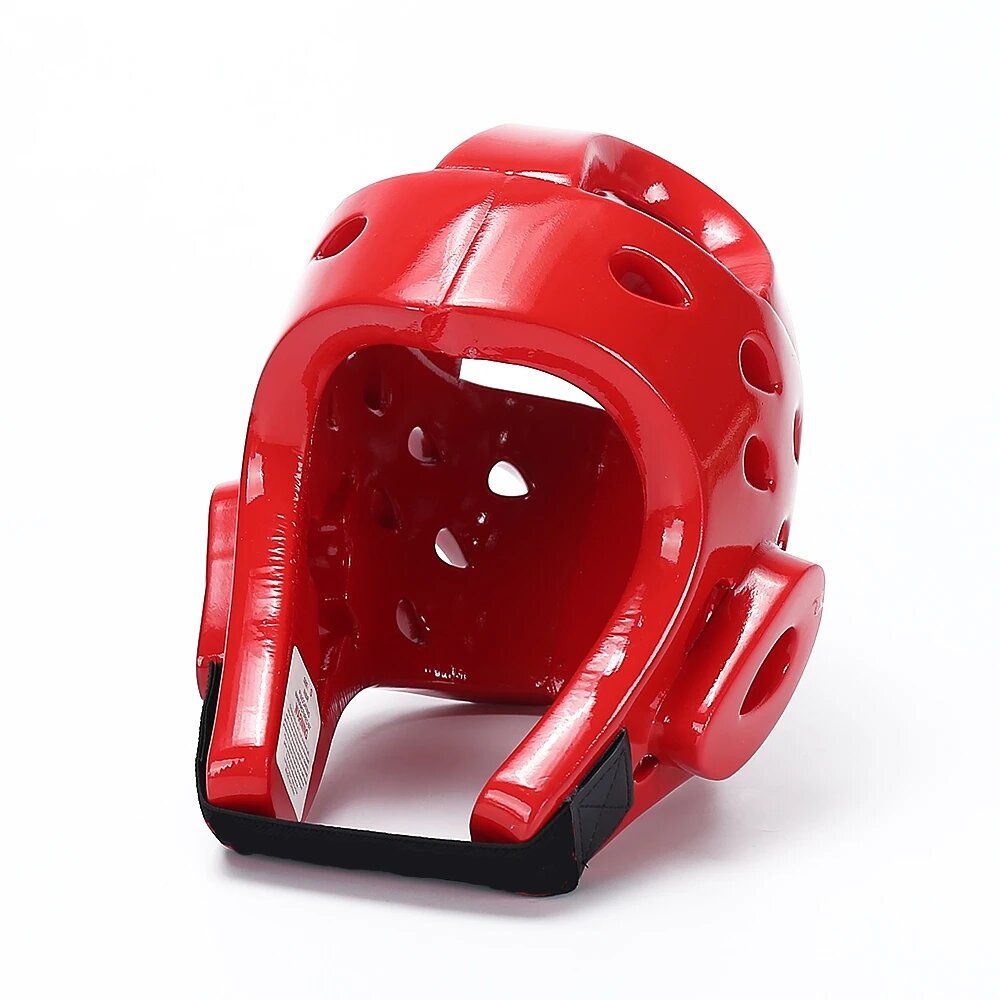 Белый шлем для тхэквондо Красный, S, Red No Logo