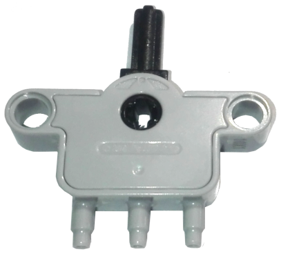 Pneumatic Switch with Pin Holes and Axle Hole, bb0874 Light Bluish Gray U