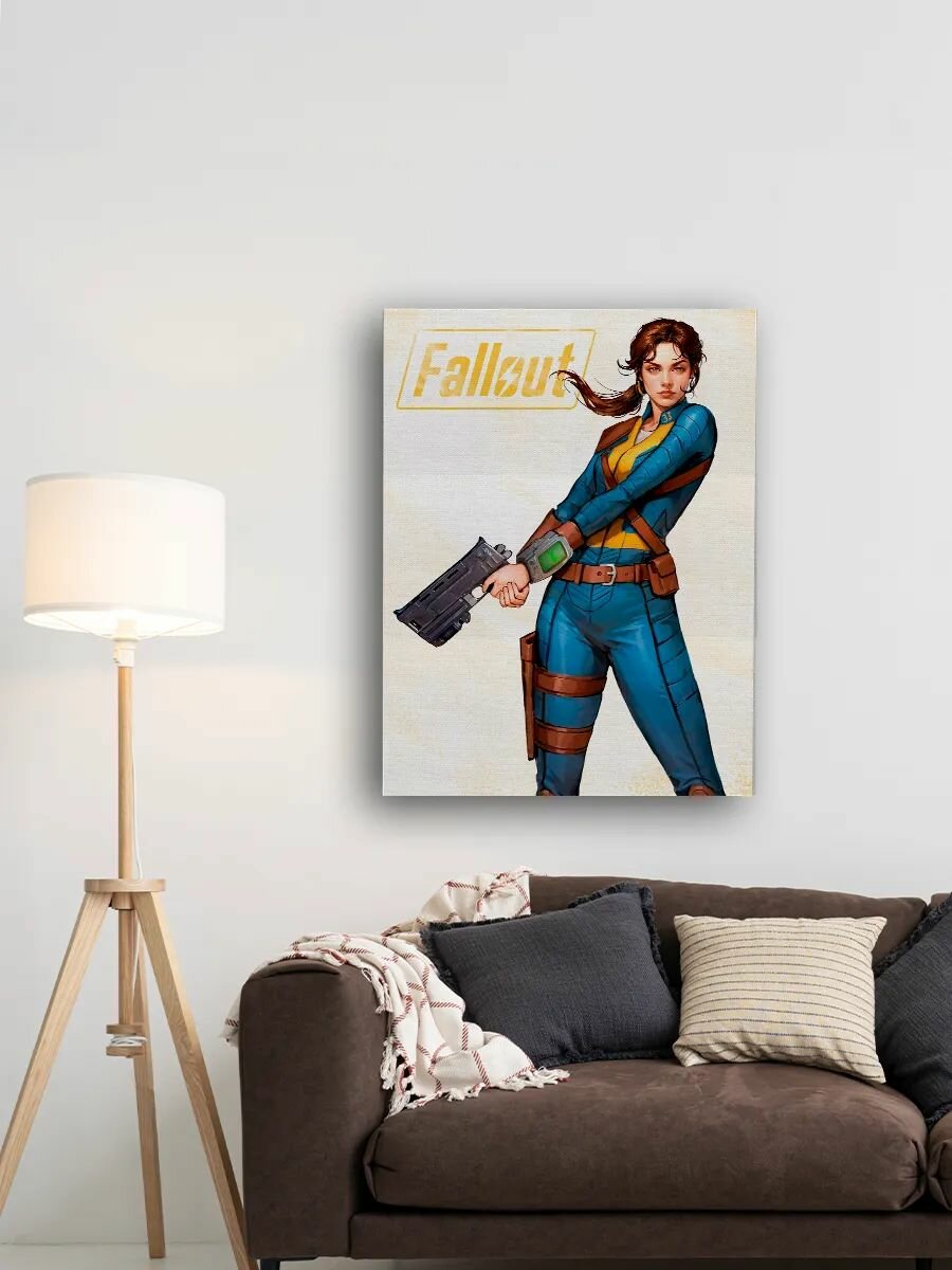Картина на стену Fallout, на подрамнике, 1шт, 38х25 размер. — фото 1