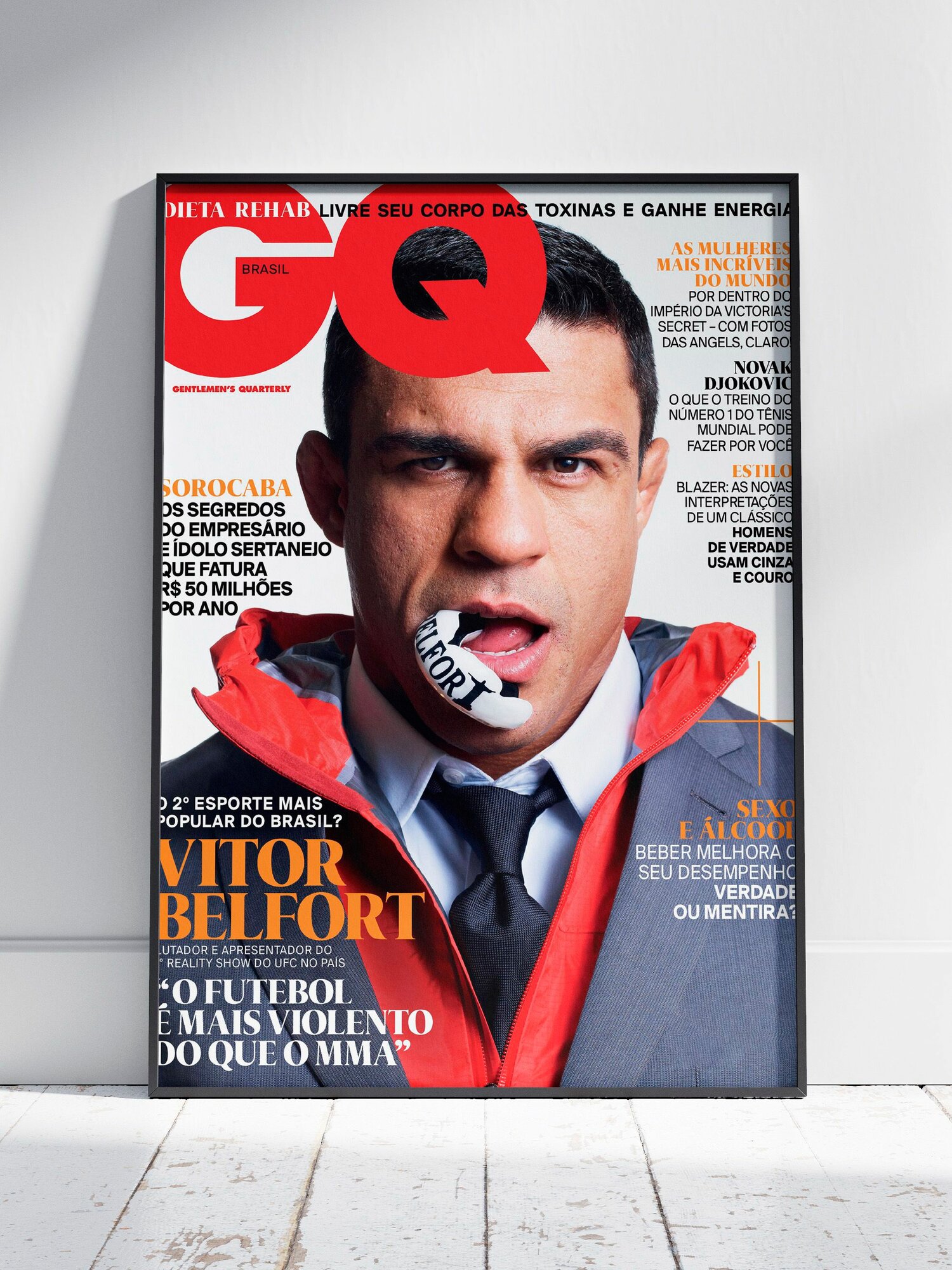 Плакат на стену для интерьера Легенды ЮФС и ММА (Белфорт Витор - Vitor Belfort) - Постер по спорту и физической активности формата A4 (21x30 см)
