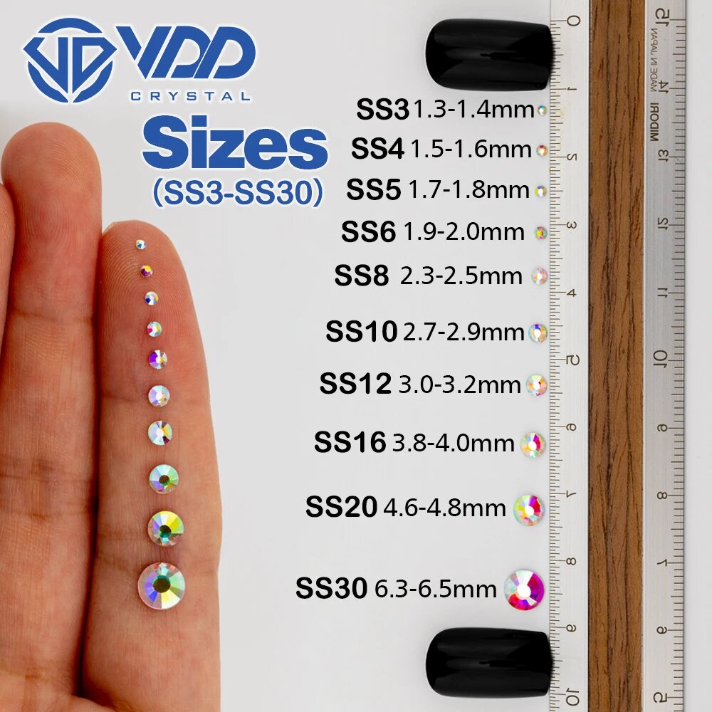 Стразы VDD Ocean Crystal SS3 (1440pcs) Non-Hotfix — фото 1