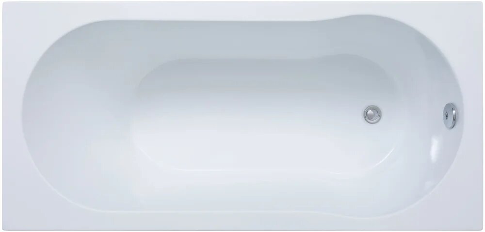 Акриловая ванна Aquanet Light 244927 170x70, с каркасом, пристенная, белая, глянцевая, прямоугольная