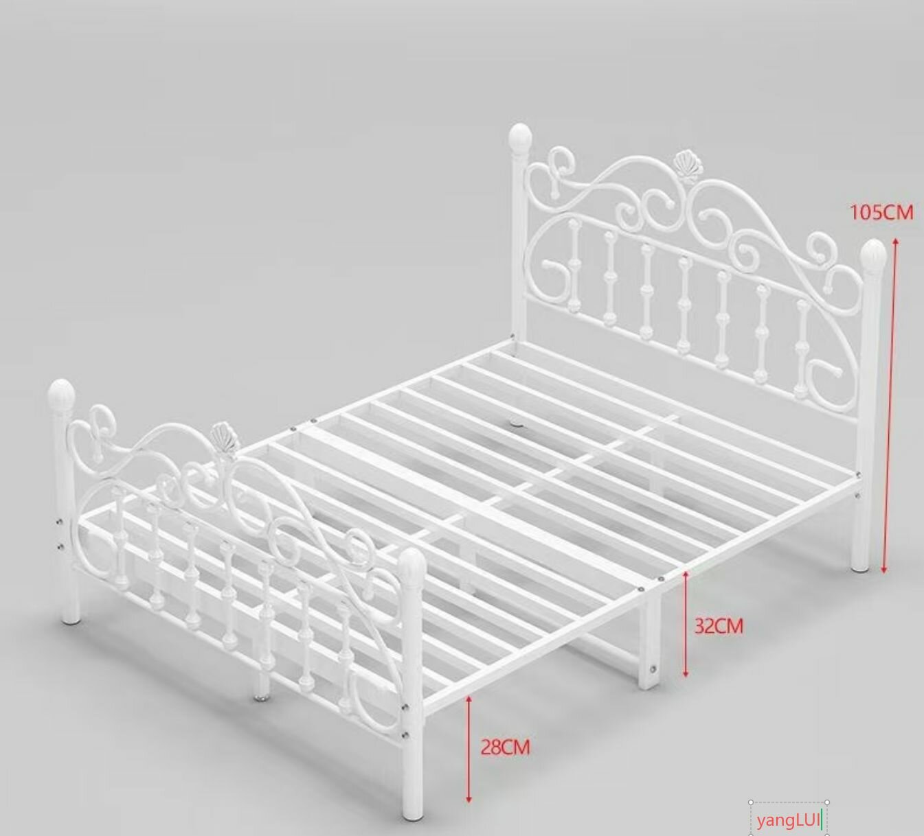 Основание для кровати (ламельная решетка) 100x190/200, 120x190/200, 135x190/200 — ламели 3.8 см, металл, до 450 кг