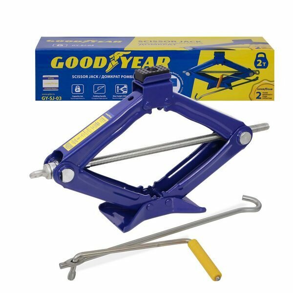 Домкрат ромбический Goodyear GY SJ 03 2т 100 410 мм со съемной ручкой