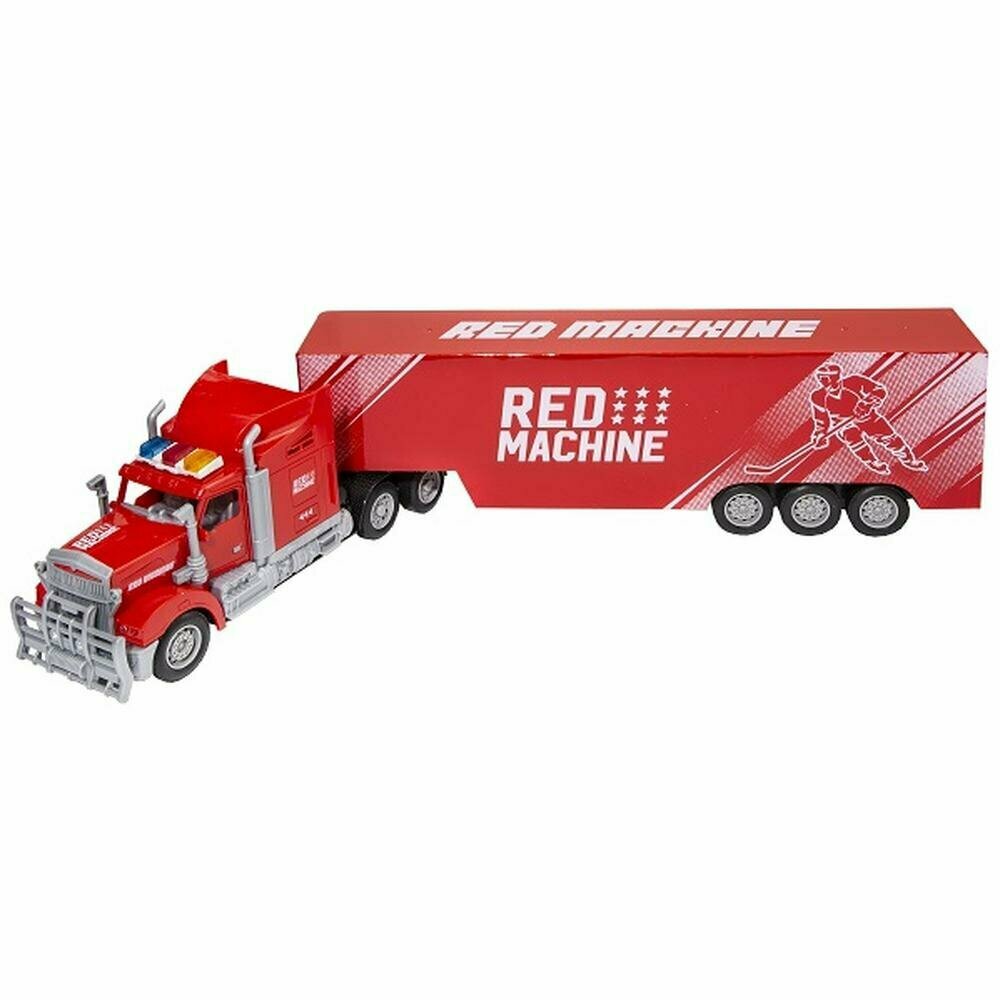 Радиоуправляемая машинка Wincars Red Machine Тягач с прицепом Р/У (свет) YK-2051RM