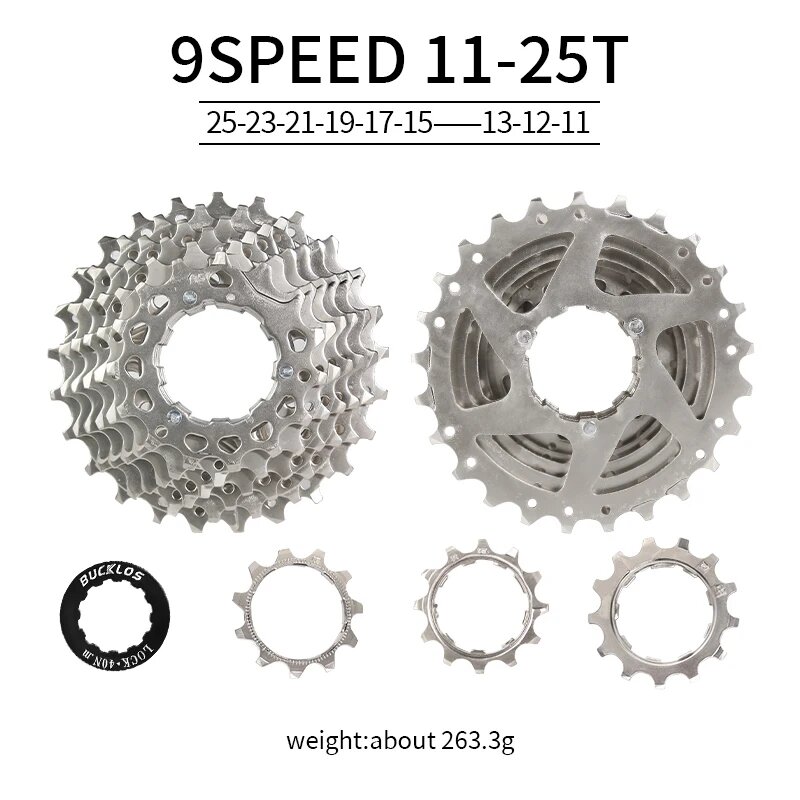Кассета велосипедная BUCKLOS 9 скоростей 11-25T