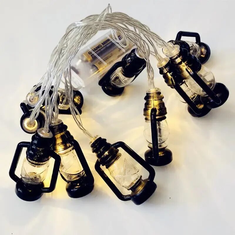 Гирлянда фонарики USB, черный, 1.65 м