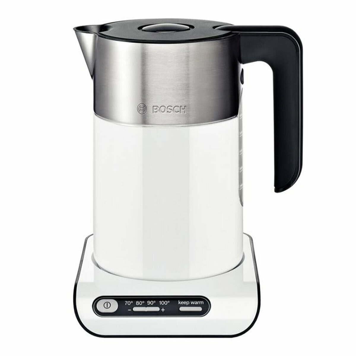 Электрочайник Bosch Styline TWK8611, 1,5 л, 2400Вт, поддержание тепла, белый