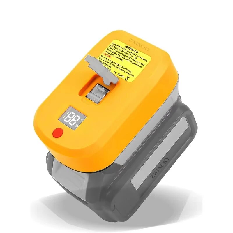 USB-адаптер для аккумуляторов Dewalt 60W ZWINCKY