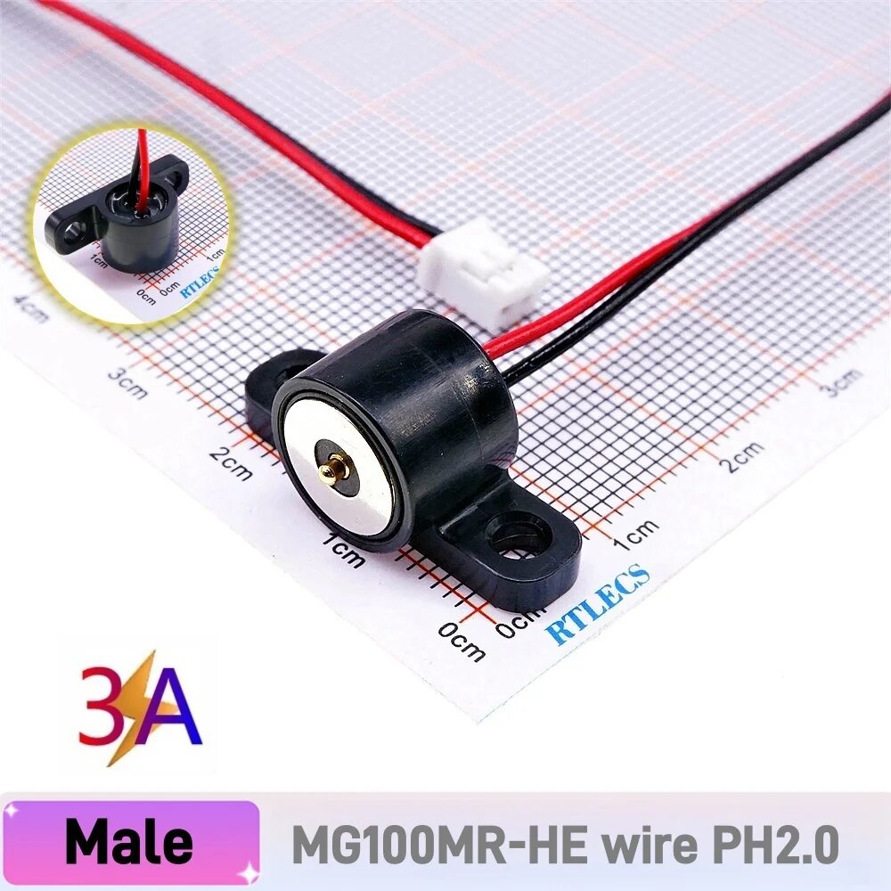 Магнитный разъем RTLECS MG100MR-HE Male PH2.0