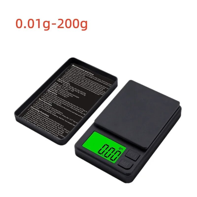 Весы цифровые 0.01g-200g, зеленые