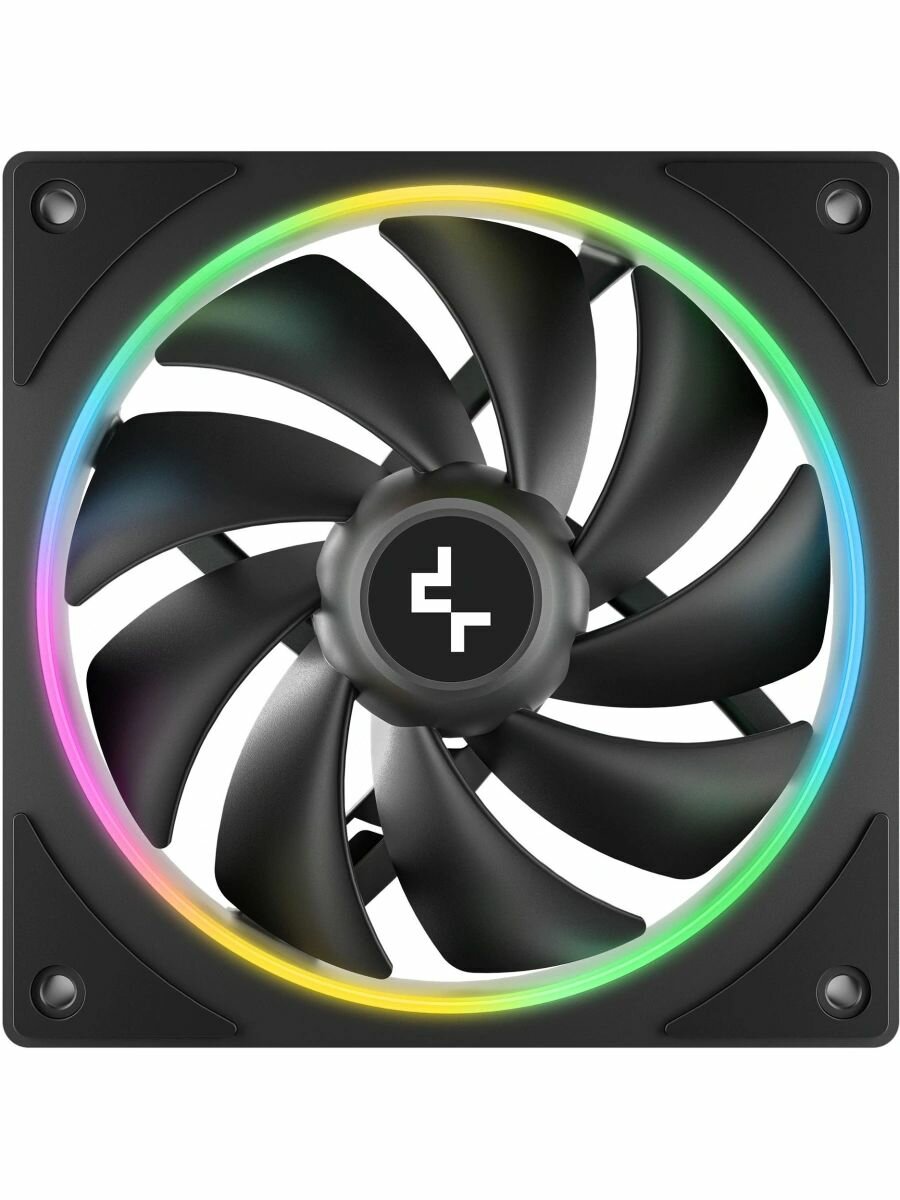 Вентилятор DeepCool FL12 SE 120мм, 4-pin, 1900об/мин, 28.67 дБ, ARGB, черный, Ret