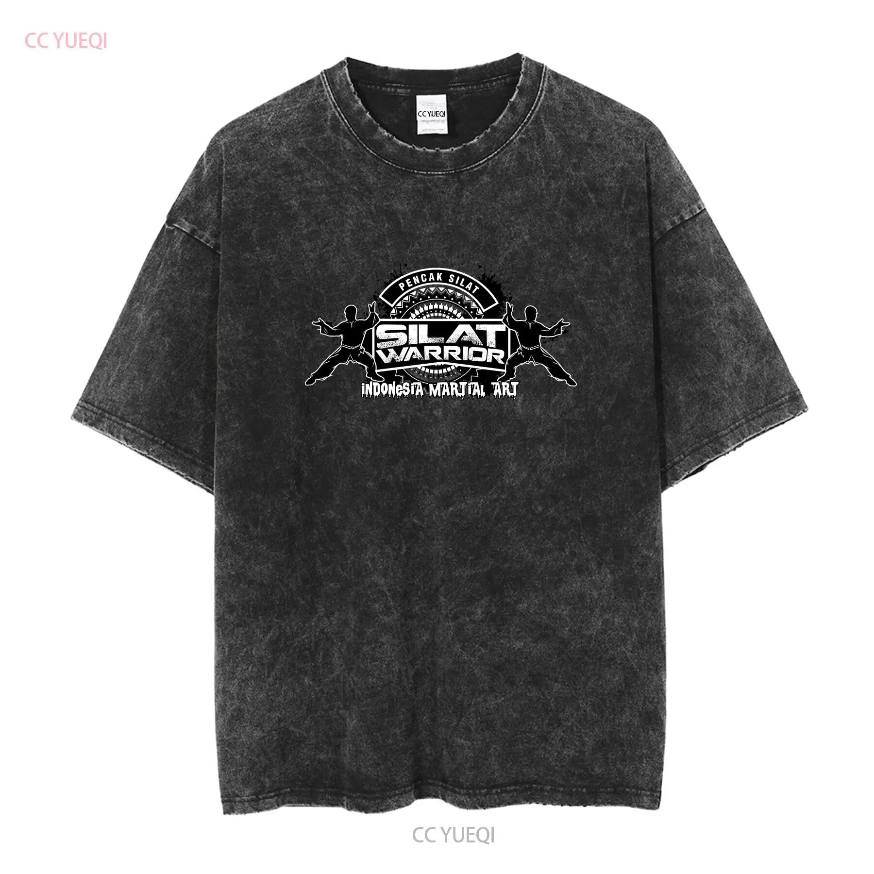 Черная футболка Silat Warrior из хлопка, Washed Black