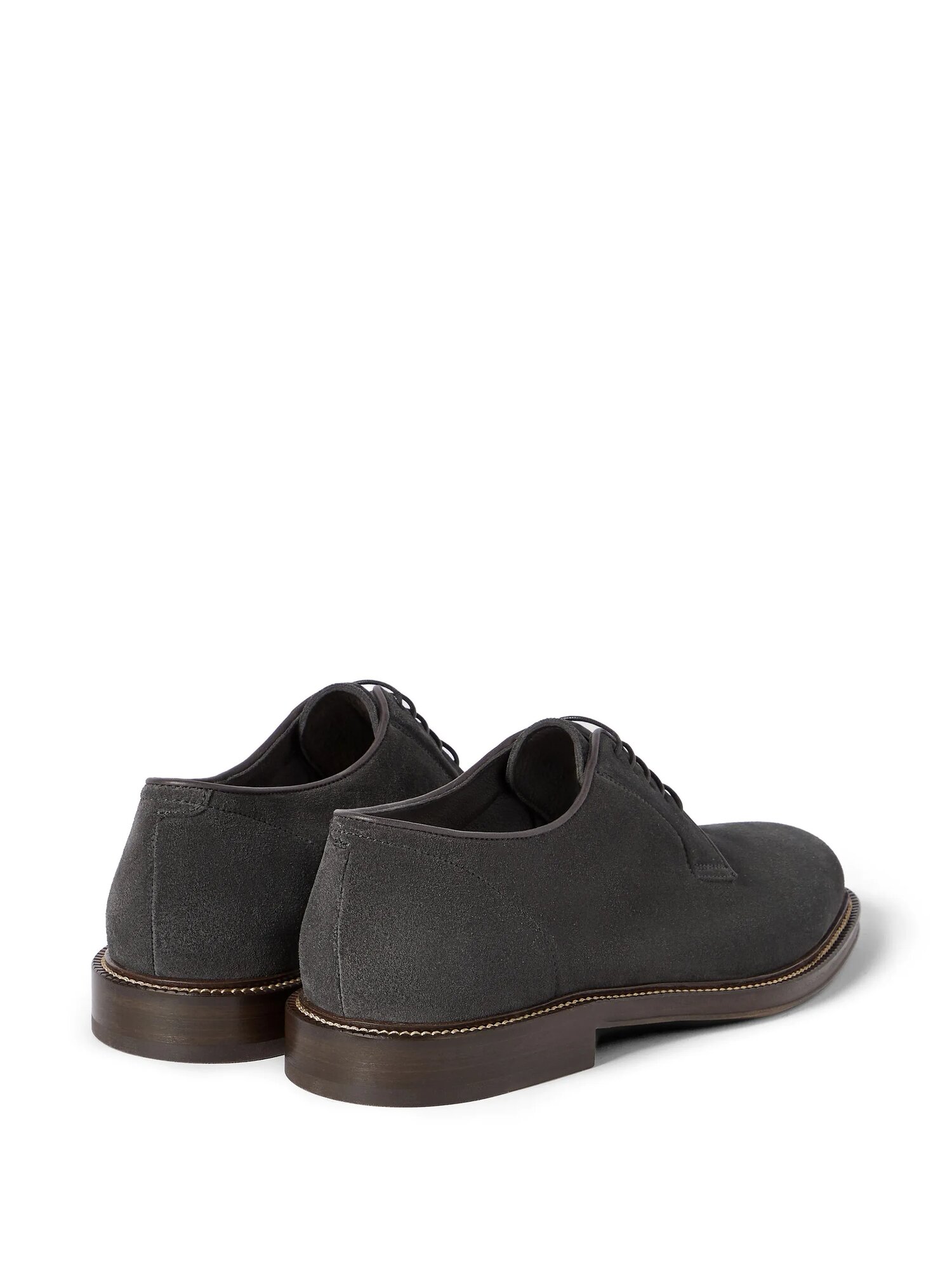 Туфли BRUNELLO CUCINELLI Reversed calfskin derbys, размер 42,5 — фото 1