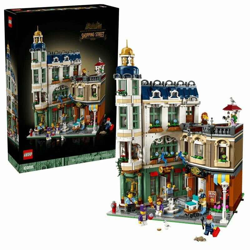 Конструктор LEGO Icons - Торговая улица, 3456 эл. - Лего 11371