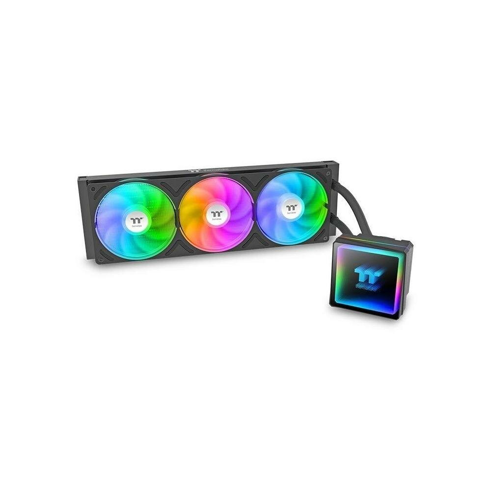 Система водяного охлаждения Thermaltake TH360 V3, 4-pin, ARGB, 120мм, черный, retail [cl-w466-pl12sw-a]