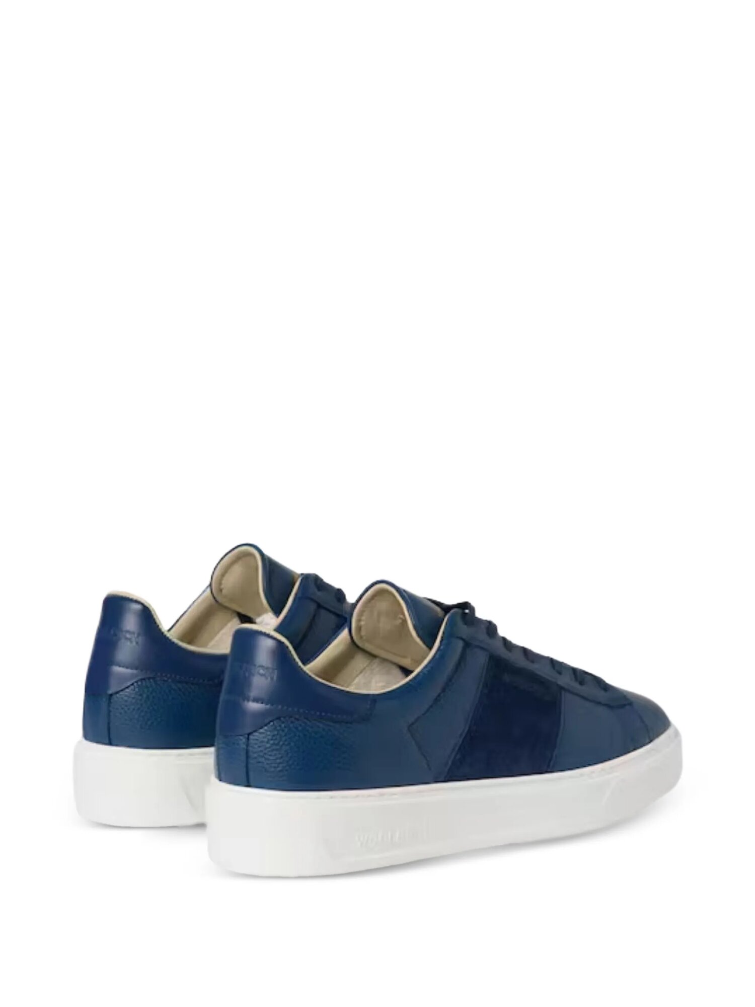 Кроссовки Woolrich Suede-panel leather sneakers, размер 41.5, blue — фото 1