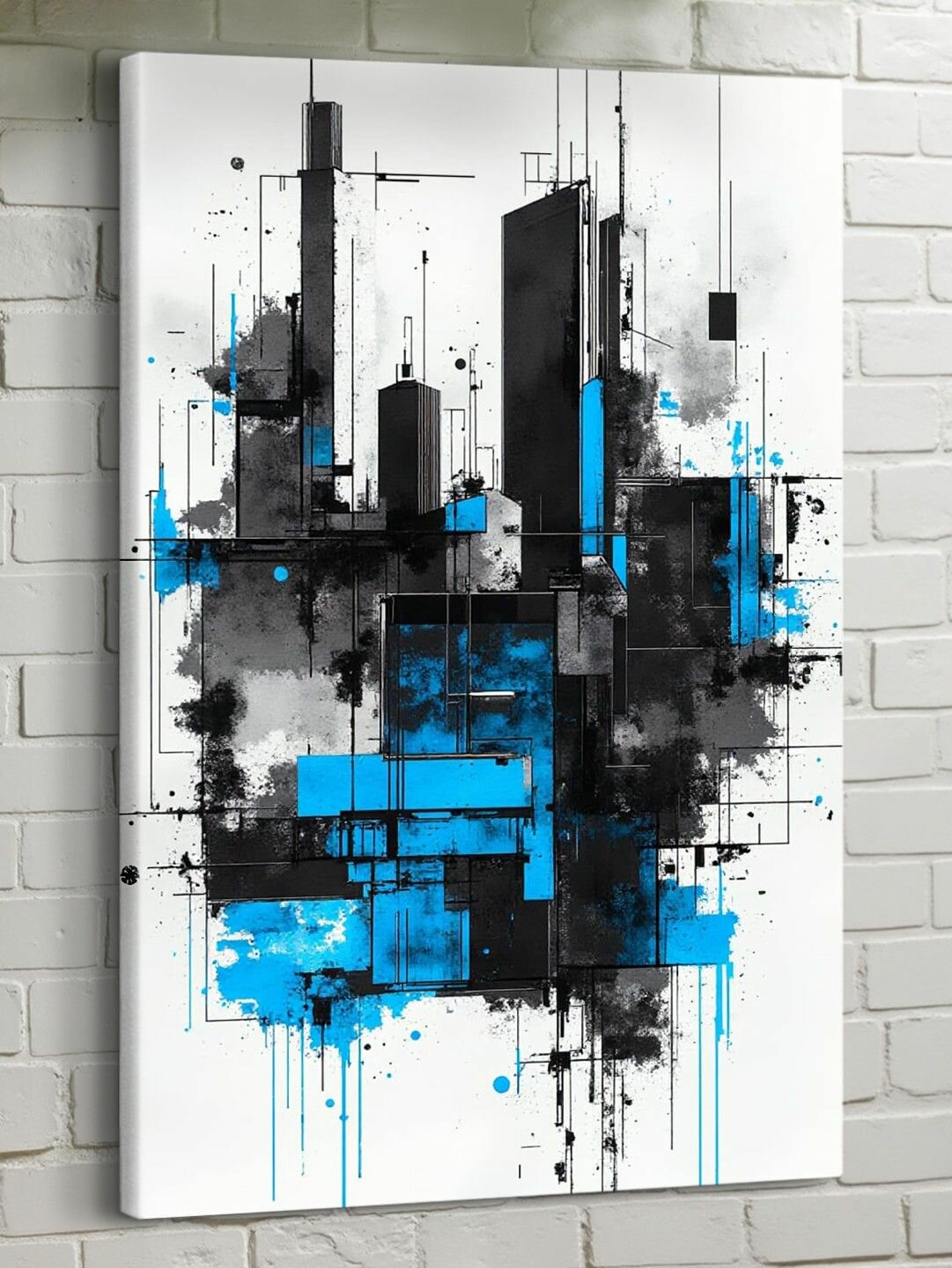 "Саунд улиц" - картина на холсте, 80x50 см.