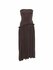 Платье Sefr Strapless pleated dress, размер 44, brown
