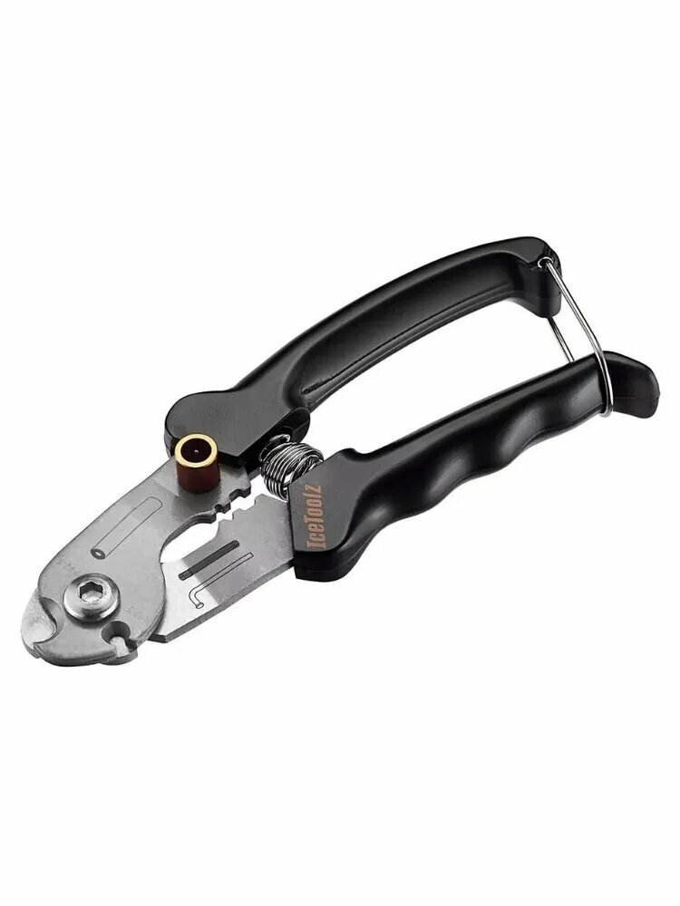 Велоинструмент IceToolz 67A5 Pro: Кусачки для тросов и спиц. Для внутренних тросов Shimano SIS-SP и внешней рубашки. С функцией обжима.