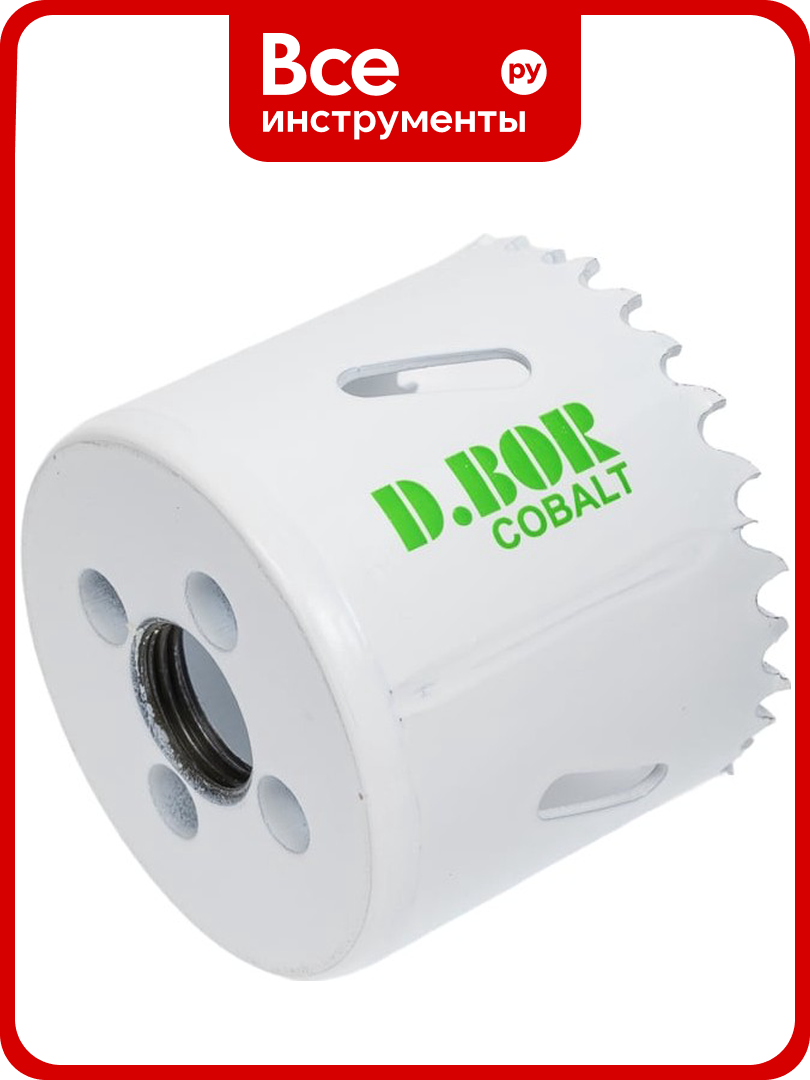 Коронка биметаллическая COBALT M42 52 мм D.BOR D-HS-BIM-CO-38-052