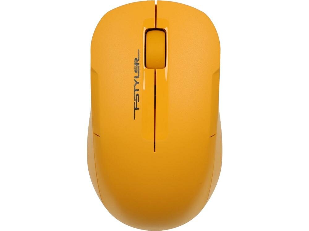 Мышь A4Tech Fstyler FG15CS Air2 желтый оптическая 1200dpi silent беспров. USB для ноутбука 3but