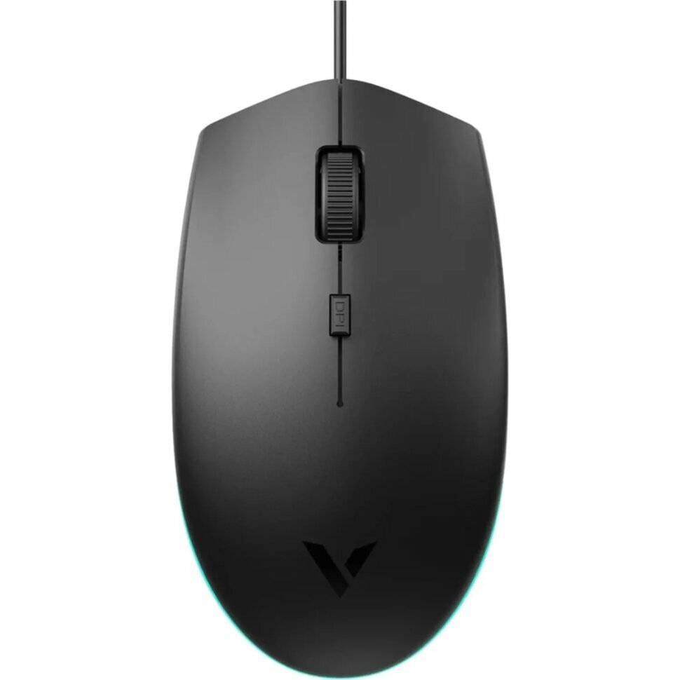 Мышь компьютерная RAPOO игровая проводная V11S, цвет - черный, 2333718