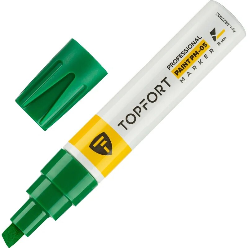Маркер лаковый Topfort Paint 8 мм зеленый, 1827852