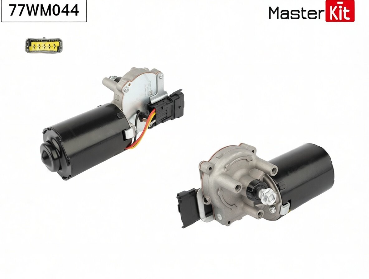 Мотор стеклоочистителя перед. Peugeot 206 2000 - 77WM044 MasterKit арт. 77WM044