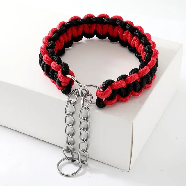 Нейлоновый ошейник SHENGMEIYU Red Black