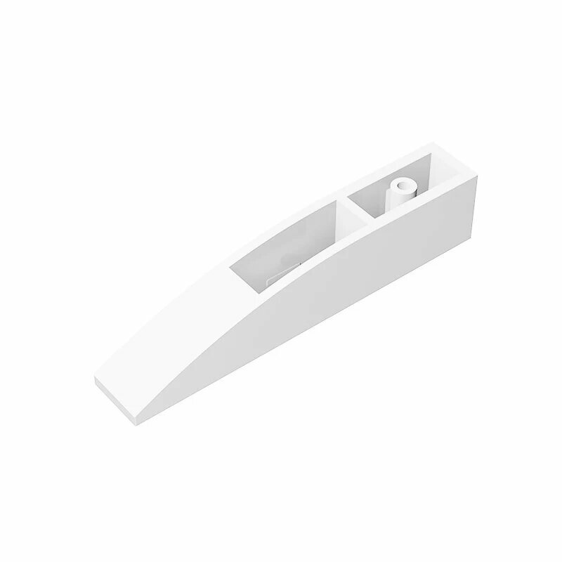Конструктор Gobricks кирпич 1x6 со скосом, Белый (090)