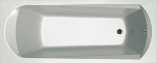 Акриловая ванна Ravak Domino Plus 170x75, на ножках, пристенная, белая, глянцевая, прямоугольная