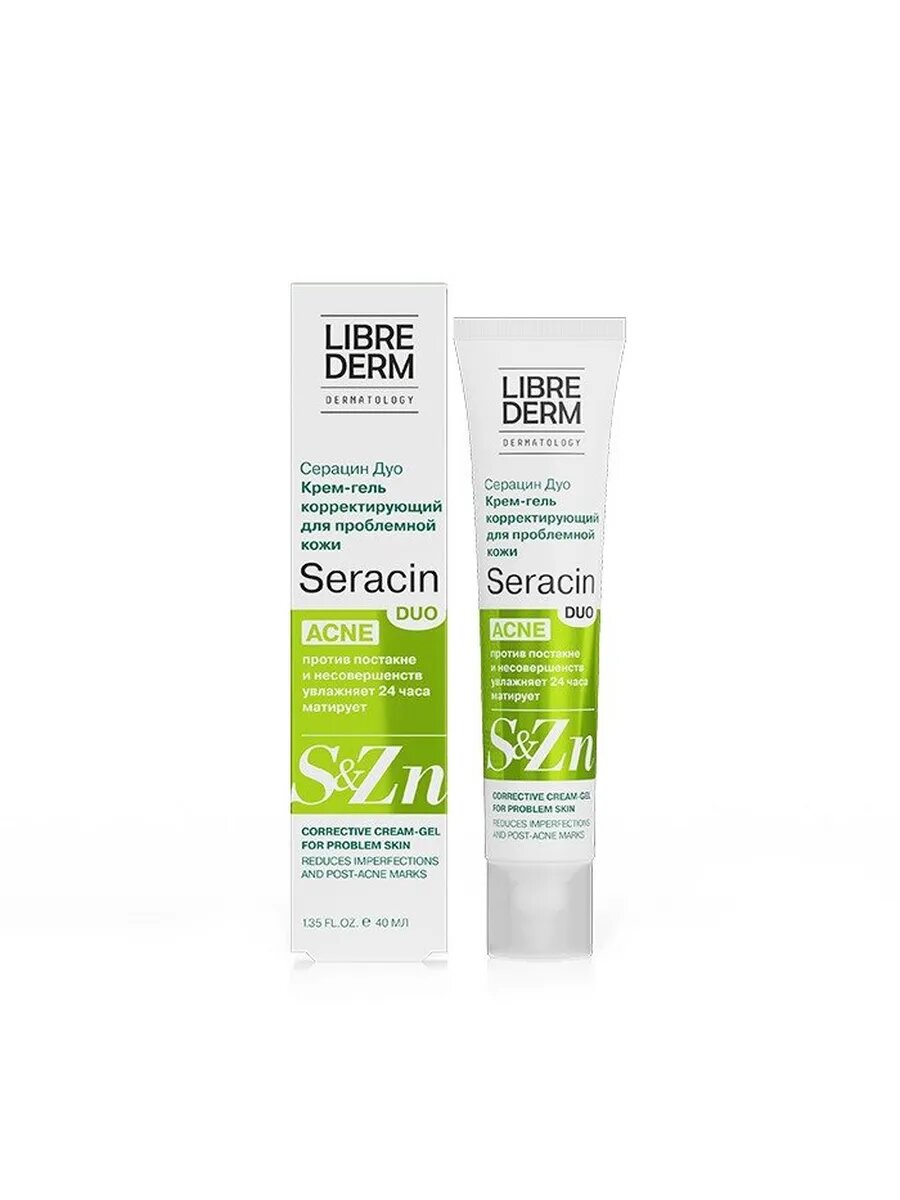Крем-гель Librederm seracin корректирующий дуо для проблемно