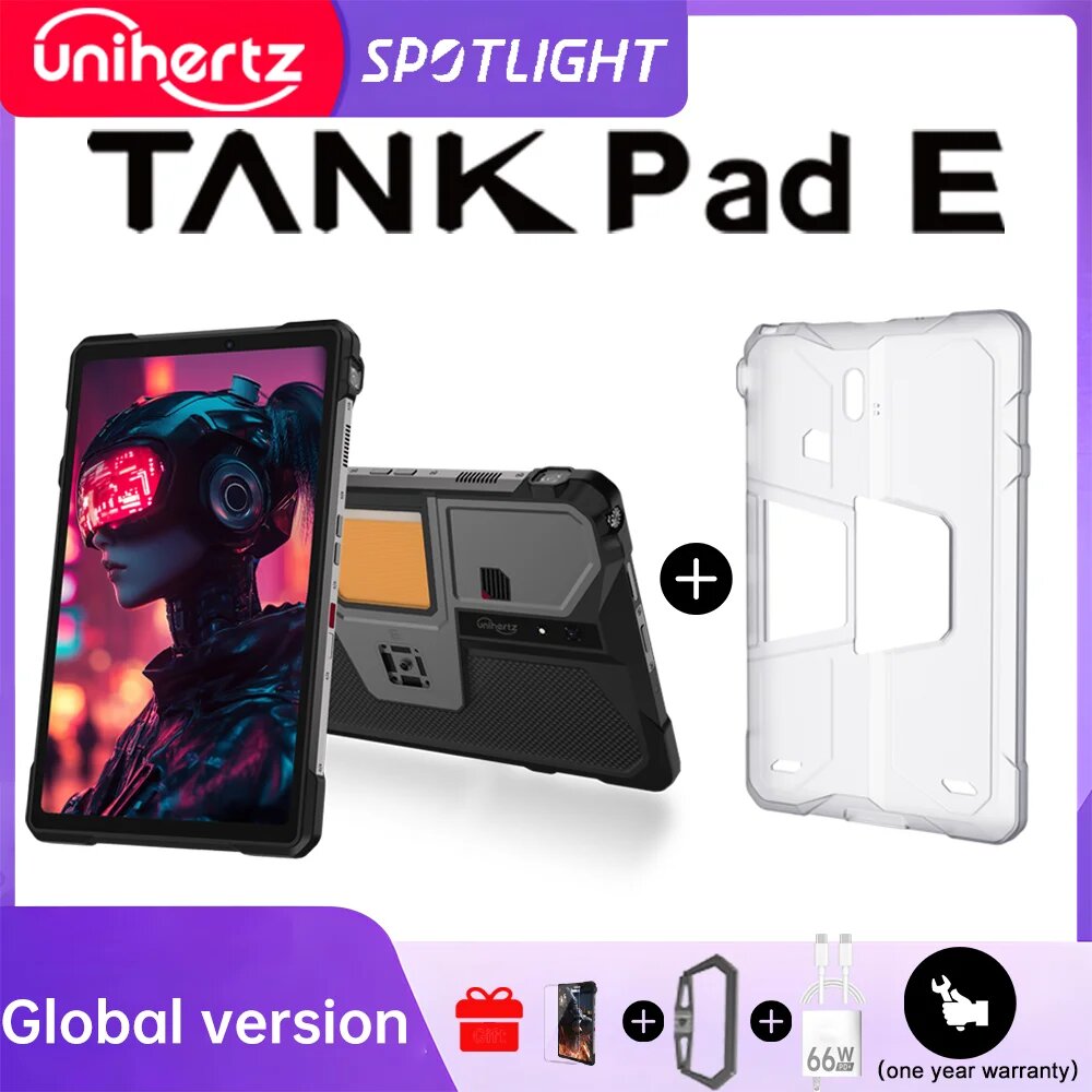 Планшет unihertz 8849 Tank Pad, 10.9", 12/512ГБ, Wi-Fi+4G, Android