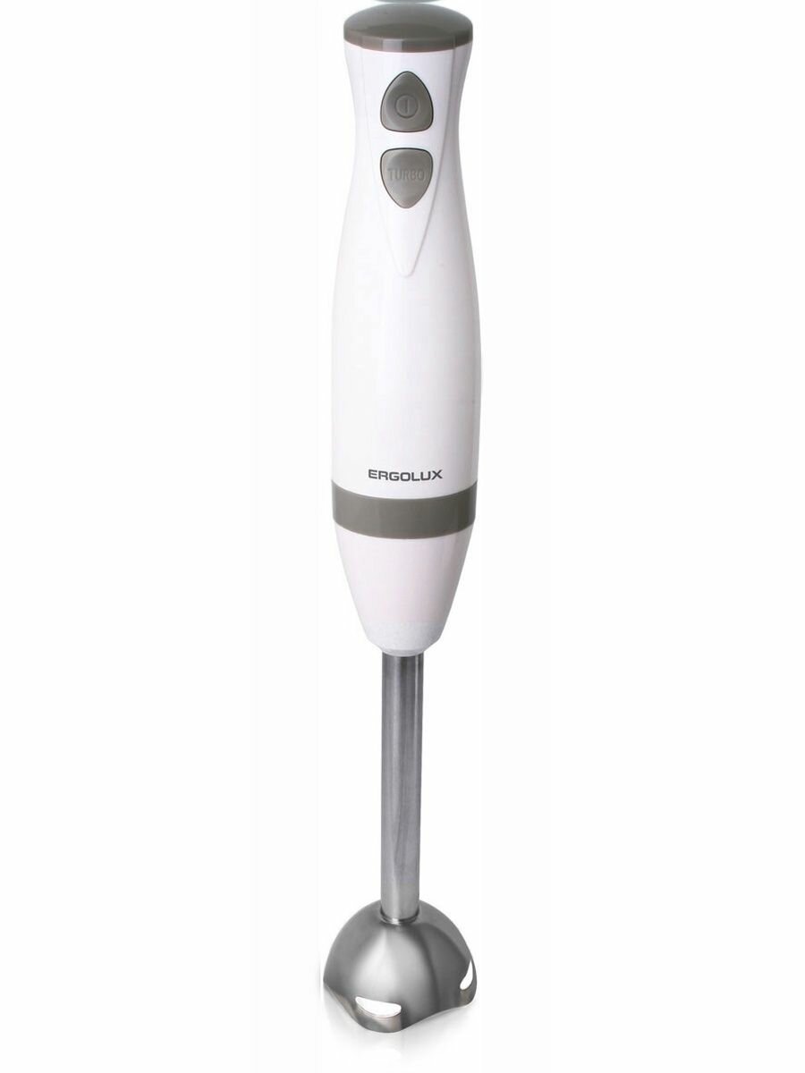 Блендер ERGOLUX ELX-HB02-C31 бело-серый, нерж. сталь, 2 скорости, 500Вт, 220-240В