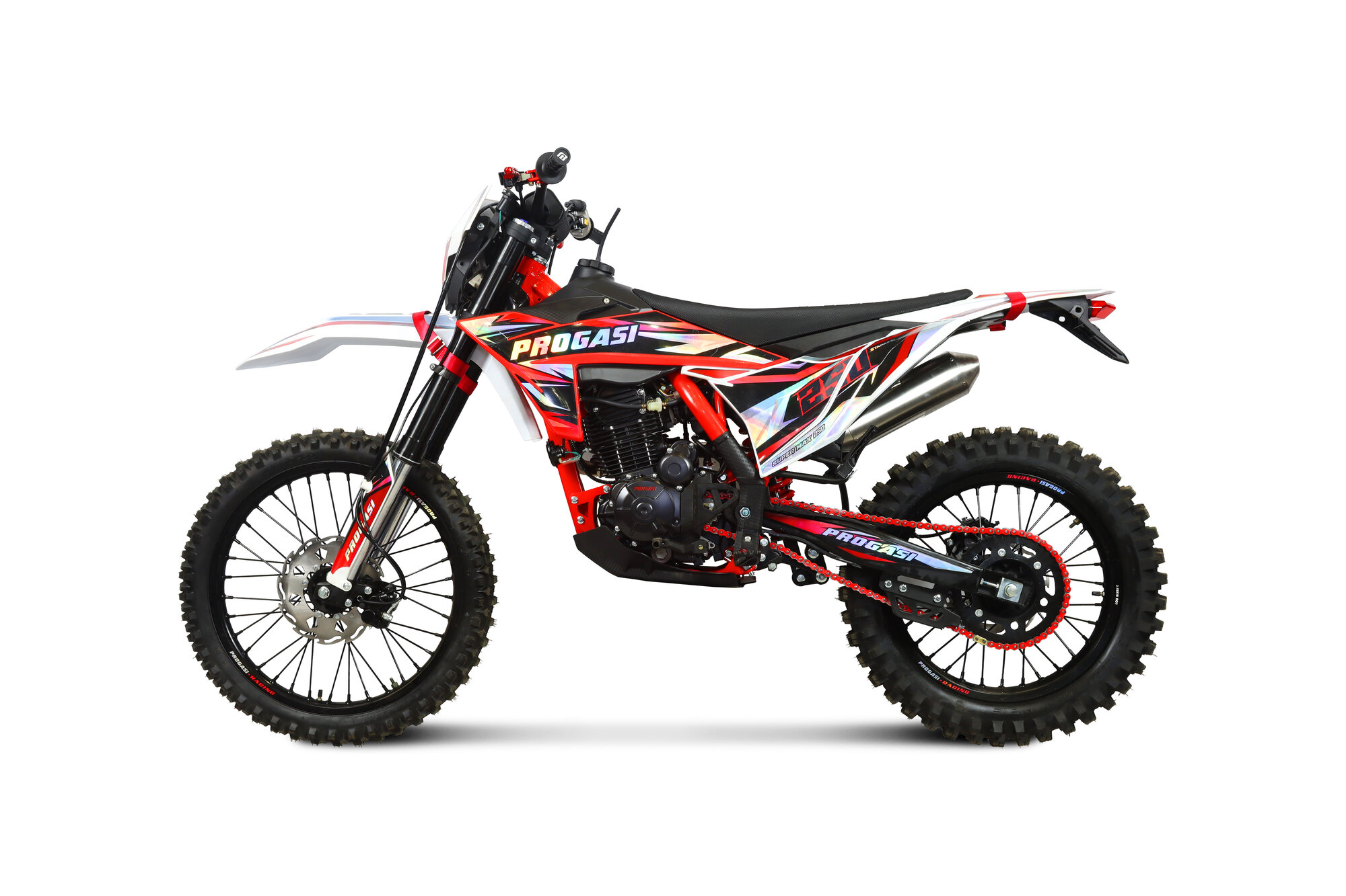 Мотоцикл Progasi "SUPER MAX 250", эндуро, 23л. с, 249см3, кикстартер, красный