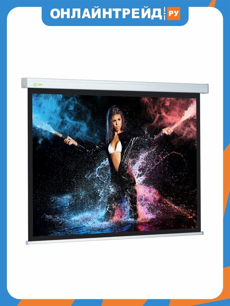 Экран Cactus 180x180см Wallscreen CS-PSW-180x180 1:1 настенно-потолочный рулонный белый