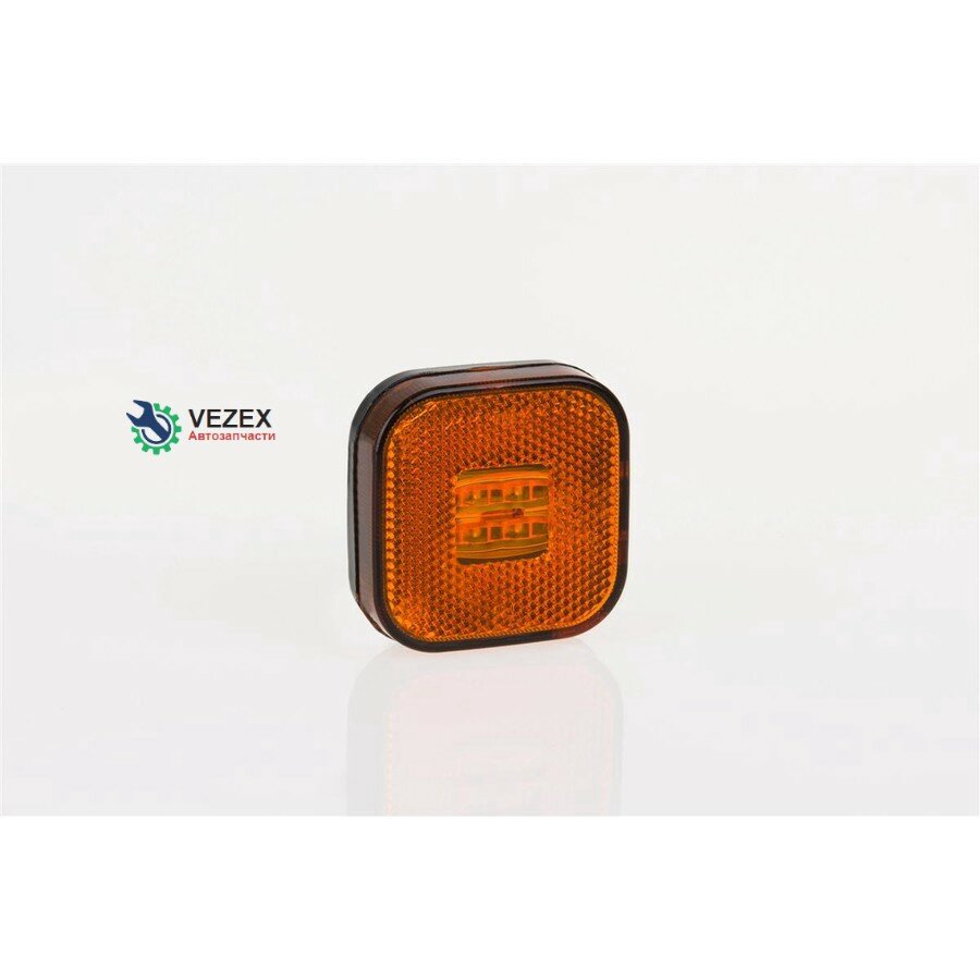 FRISTOM FT027ZLED фонарь габаритный! LED, желтый, 62х62, с проводом 0.5м\