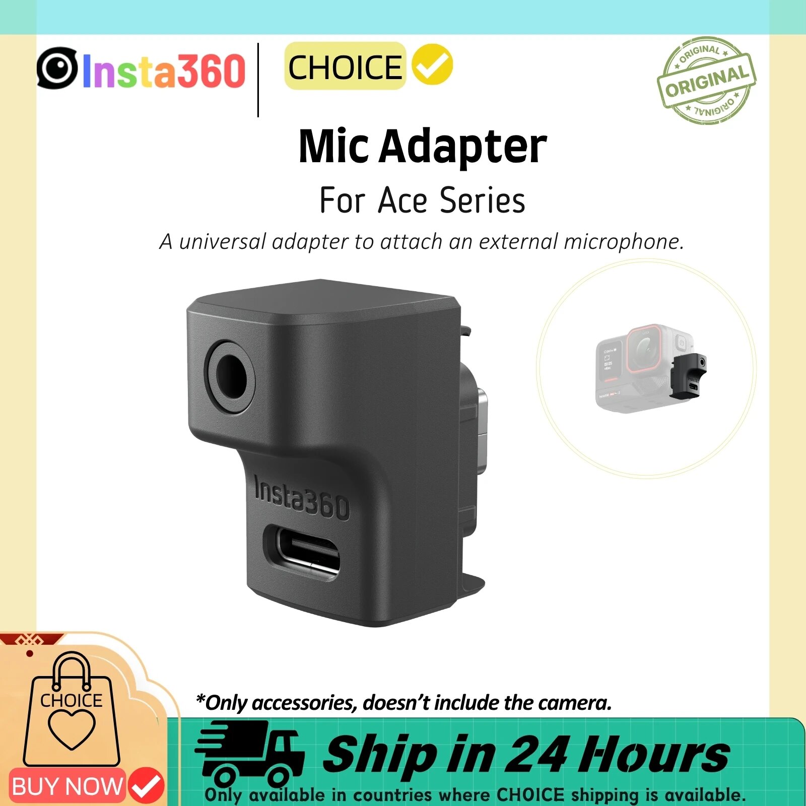 Адаптер для микрофона Insta360 Ace Pro 2 — фото 1