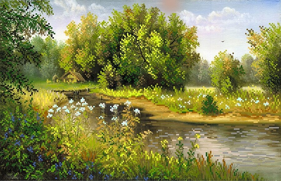 Рисунок на шелке Матренин посад 37х49 см, Лето (МП.37х49.4241)