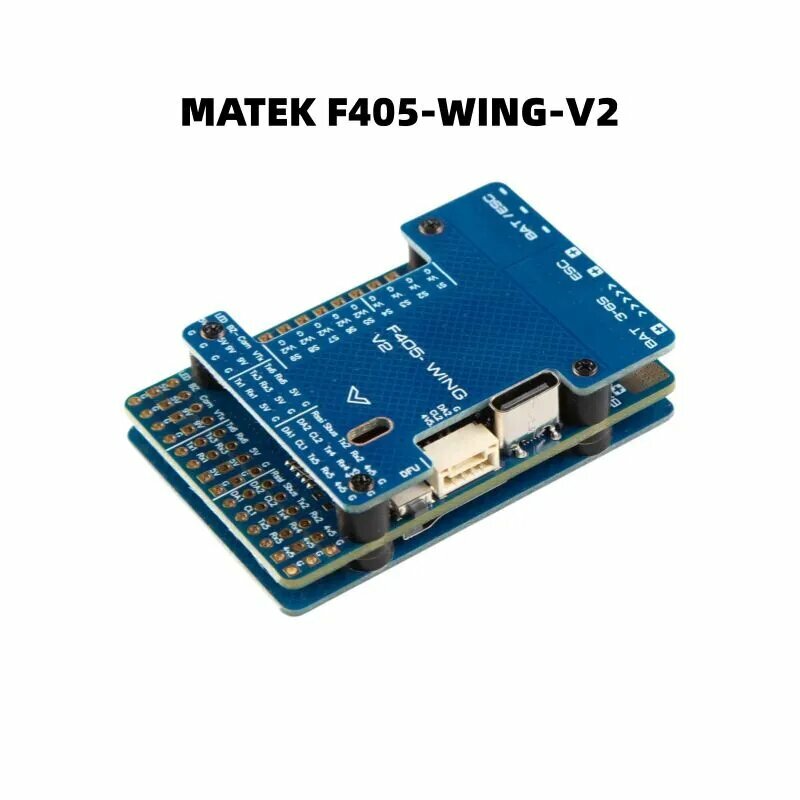 Контроллер MATEK F405 WING V2 3-6S, подходящий для моделей самолетов с неподвижным крылом, для дальних съемок и картографирования, инспекций и мониторинга.