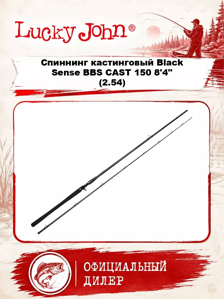 Спиннинг кастинговый LJ Black Sense BBS CAST 150 8'4" (2.54)