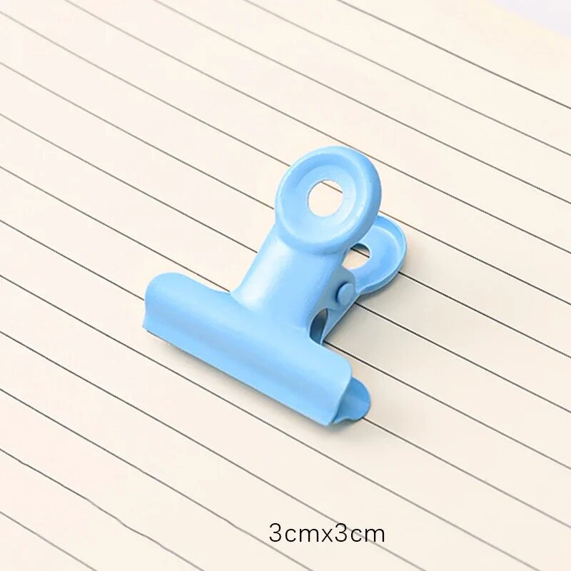 Зажим для бумаги Light blue 3х3 см