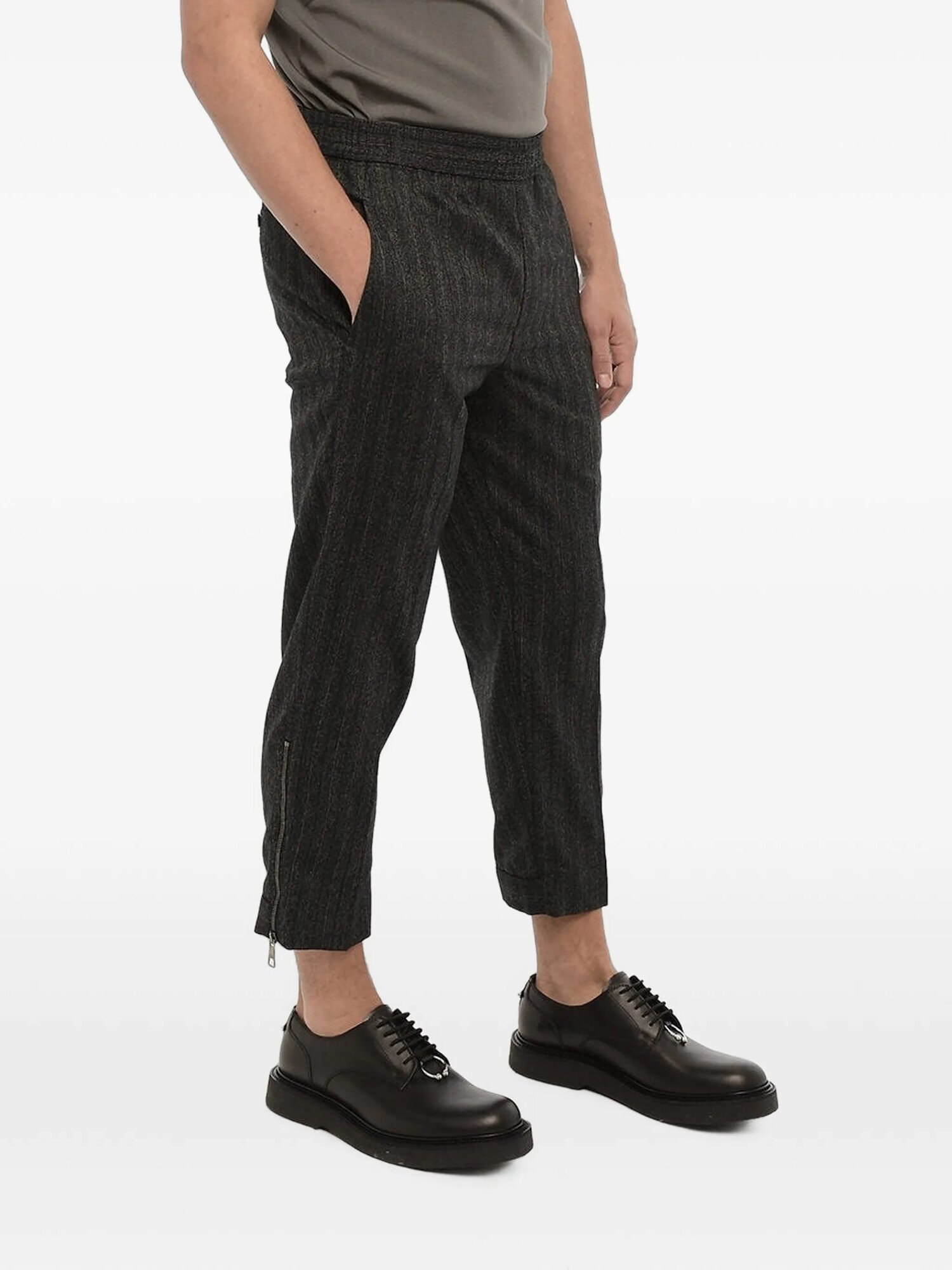 Брюки Neil Barrett Elasticated-waist zipped-cuff trousers, размер 50 — фото 1