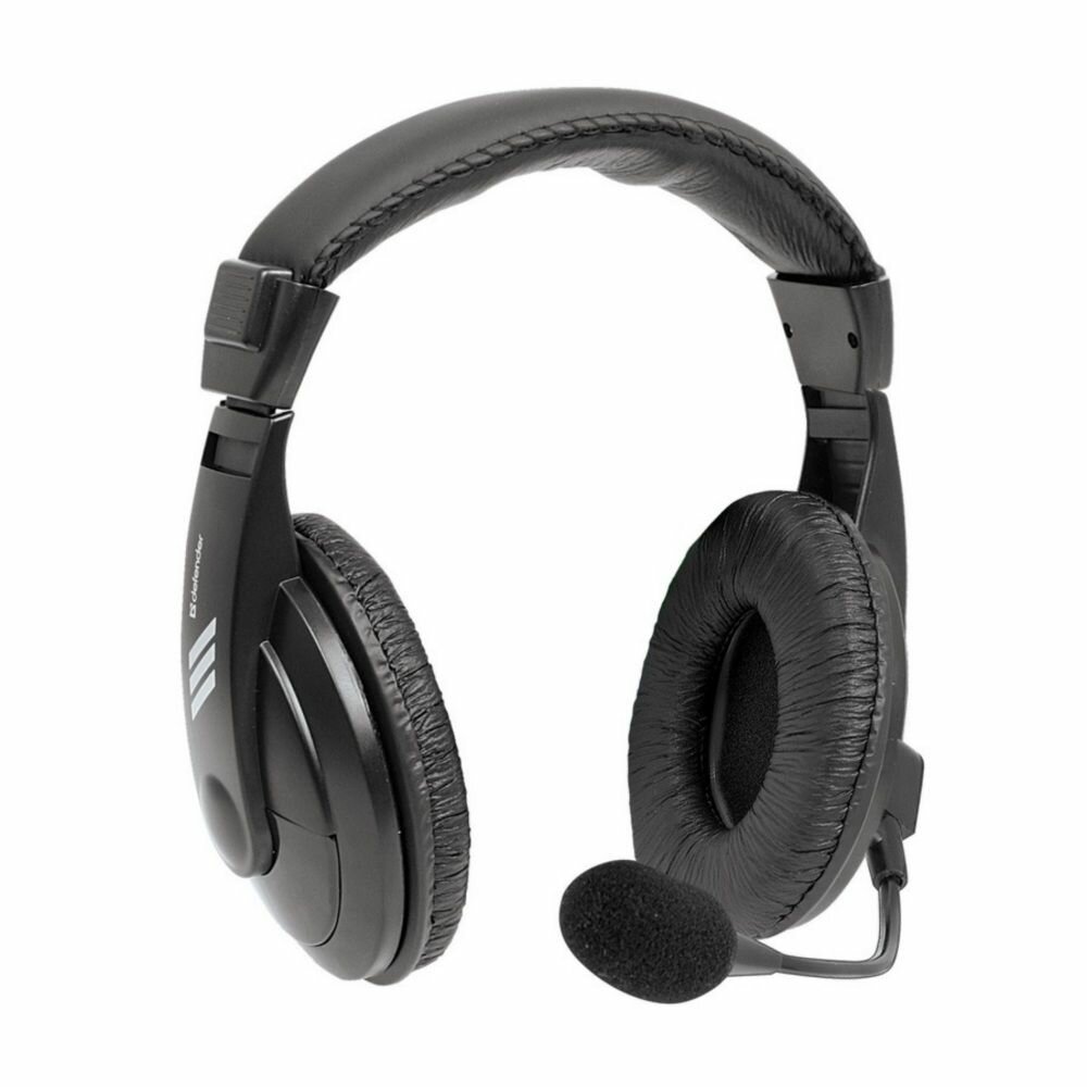 Гарнитура проводная DEFENDER Gryphon 750U black (USB, кабель 1.8м) (63752)