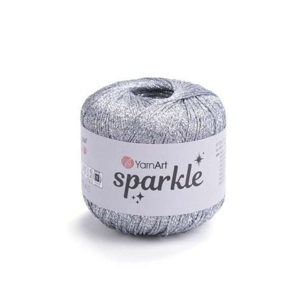 Пряжа Спаркл (Sparkle Yarnart) упаковка 6 мотков 25 г. 160 м. цвет 1300 серебро